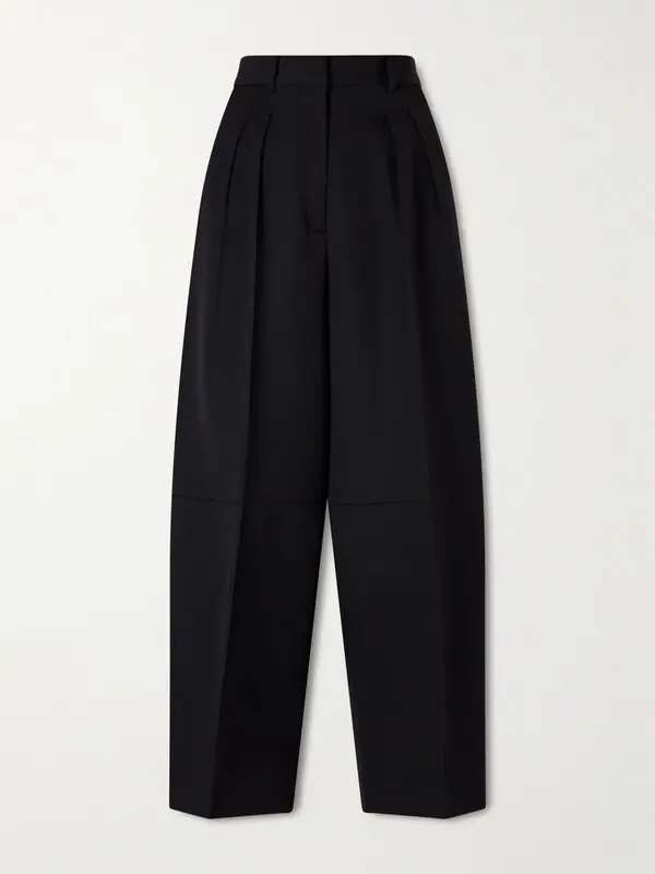 Altuzarra Dash Pleated Wool Pants - Black
