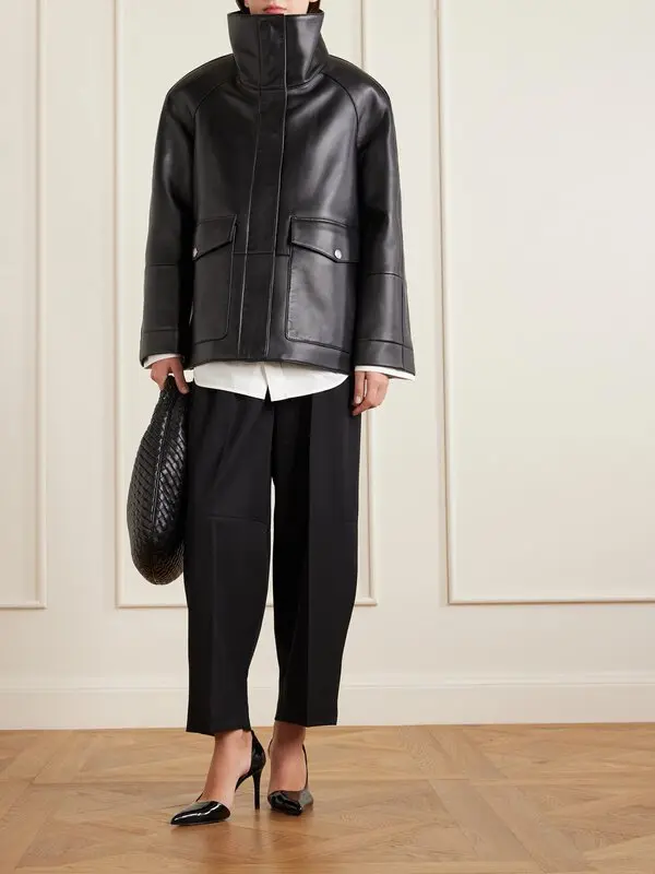 Altuzarra Dash Pleated Wool Pants - Black