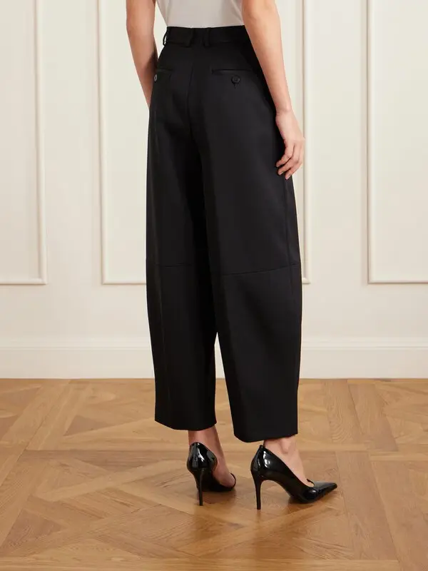 Altuzarra Dash Pleated Wool Pants - Black