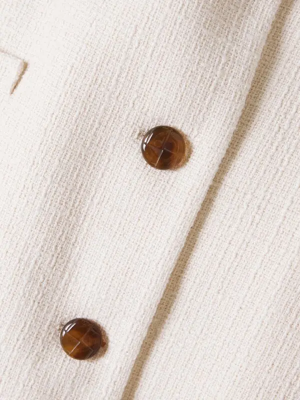 BLAZÉ MILANO Missy Gliss Cotton-blend Tweed Jacket - Neutrals