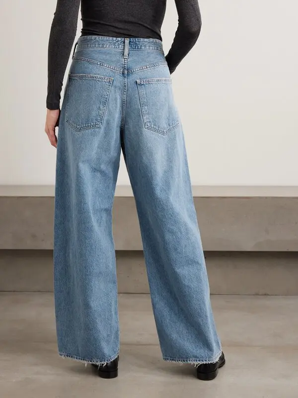 AGOLDE Vana Asymmetric Wide-leg Jeans - Blue