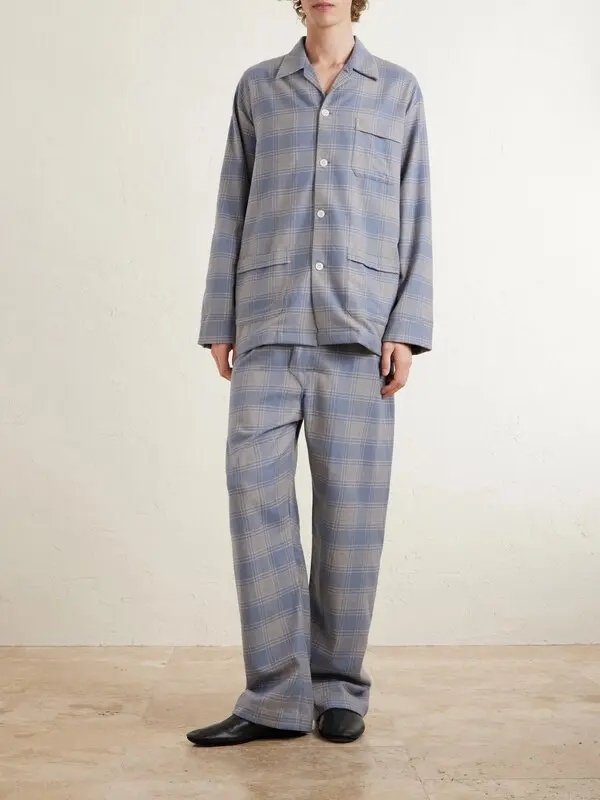 Derek Rose Kelburn 52 Checked Cotton Pyjama Set