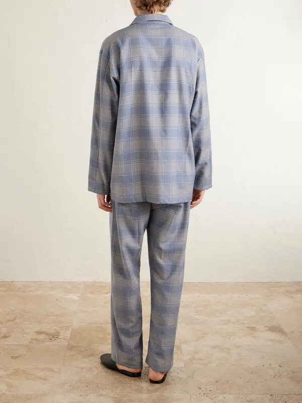 Derek Rose Kelburn 52 Checked Cotton Pyjama Set
