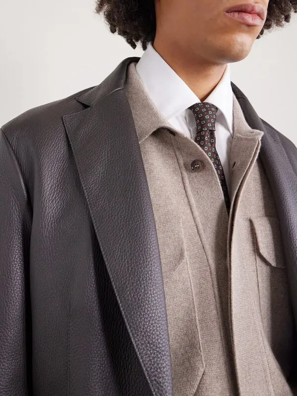 Dunhill Cotton And Cashmere-blend Overshirt - Neutrals