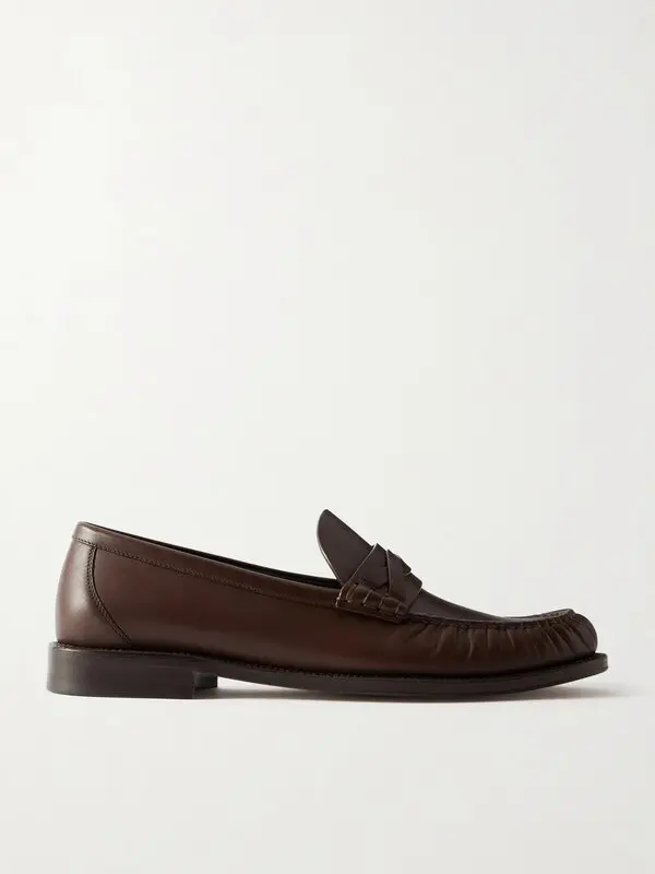 Brunello Cucinelli Leather Loafers - Brown