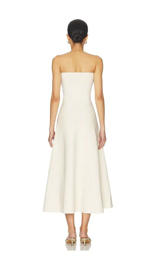 KARINA GRIMALDI Eira Strapless Midi Dress
