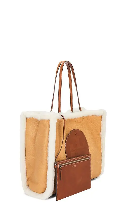 Tory Burch Ella Shearling Tote