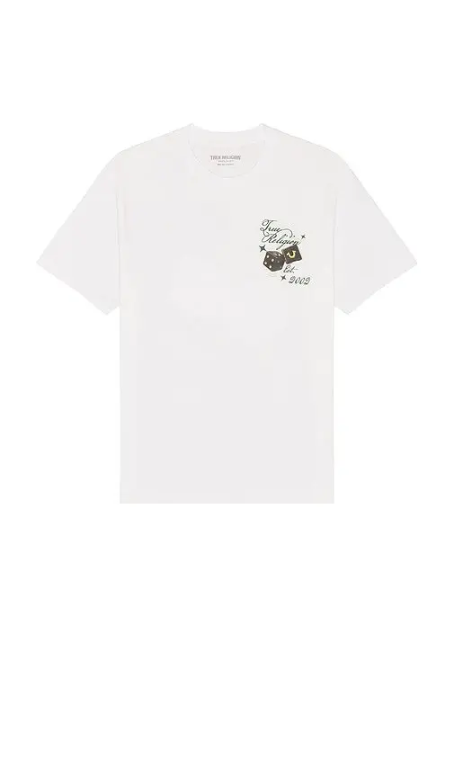 True Religion Dice Tee In White