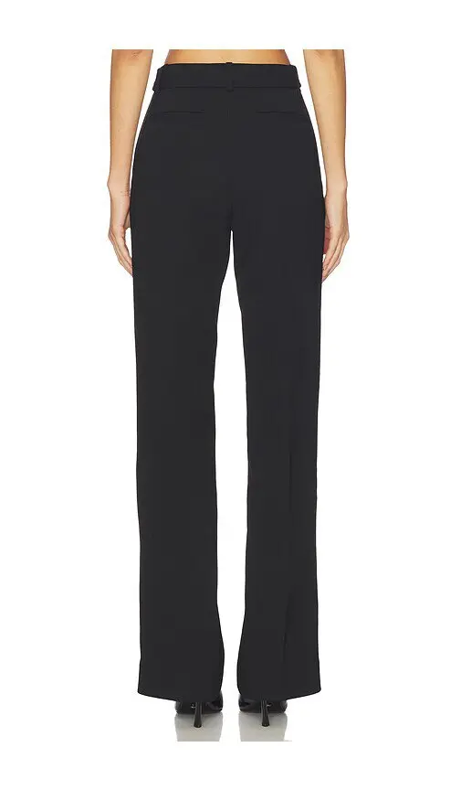GANNI Bonded Crepe Belted Pant