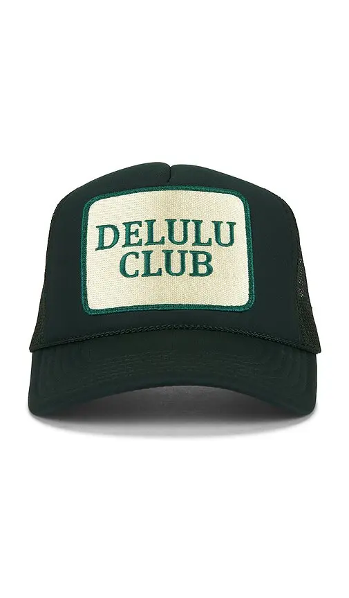FRIDAY FEELIN Delulu Club Trucker Hat - Green
