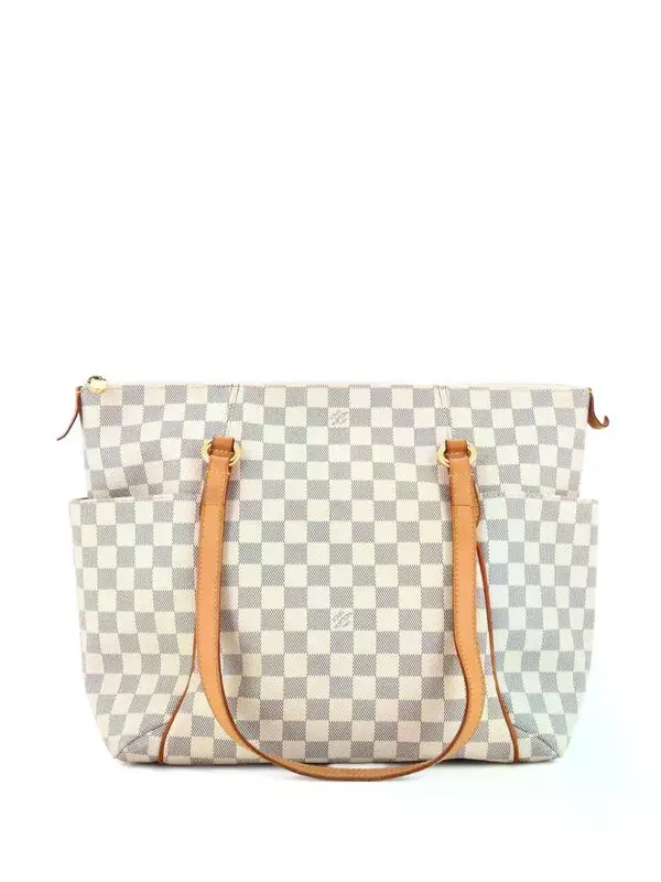 LOUIS VUITTON Totally Handbag Damier Gm Shoulder Bag - White
