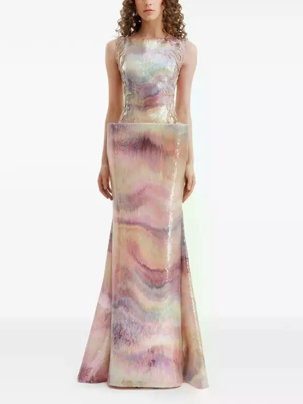 GEMY MAALOUF Patterned Maxi Dress