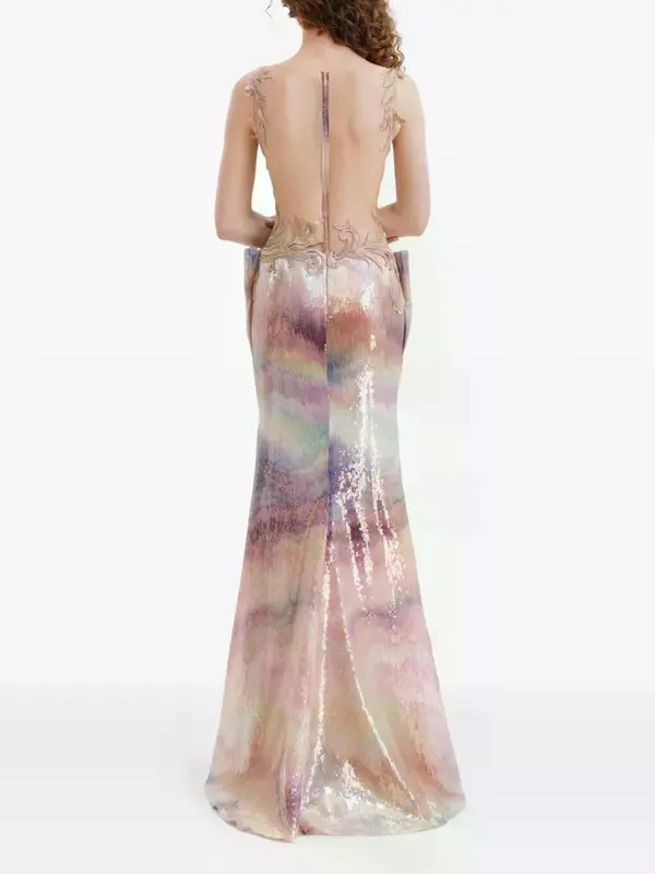GEMY MAALOUF Patterned Maxi Dress