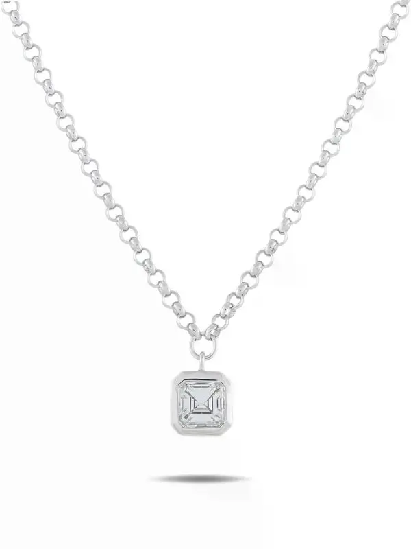 LB EXCLUSIVE Diamond Pendant Necklace - Silver