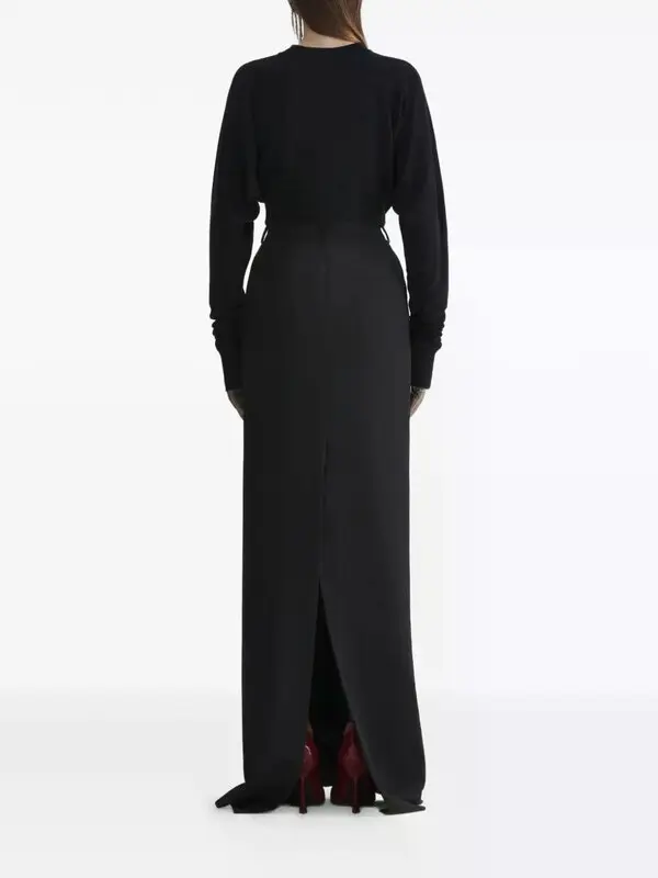 MUGLER Longline Split Skirt