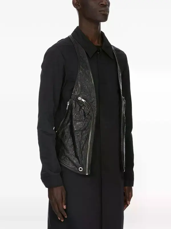 Rick Owens Zip-up Leather Vest