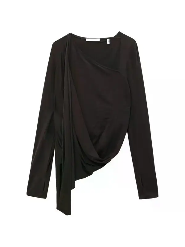 Helmut Lang Asymmetric Draped Top