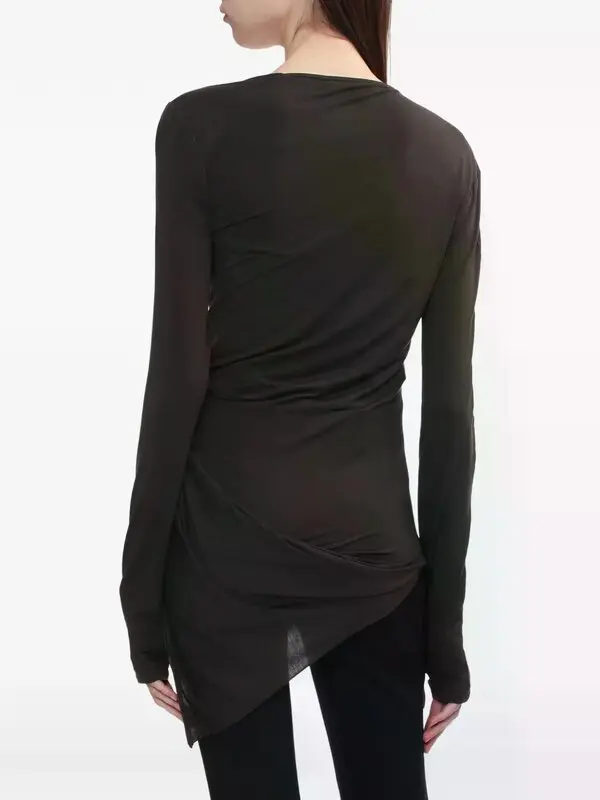 Helmut Lang Asymmetric Draped Top