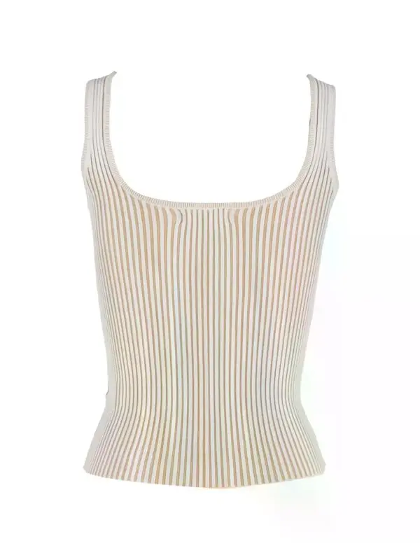 ANINE BING Ribbed Striped Tank Top