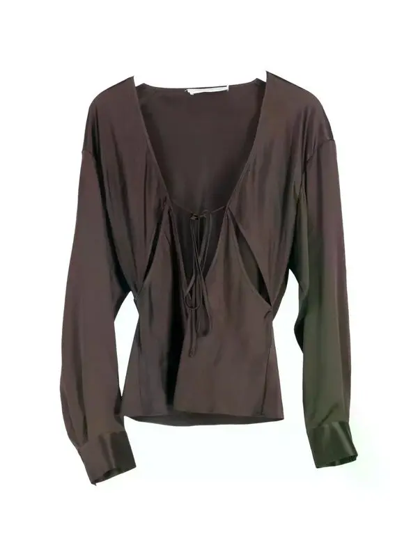 Christopher Esber Triquetra Cut-out Tie Blouse