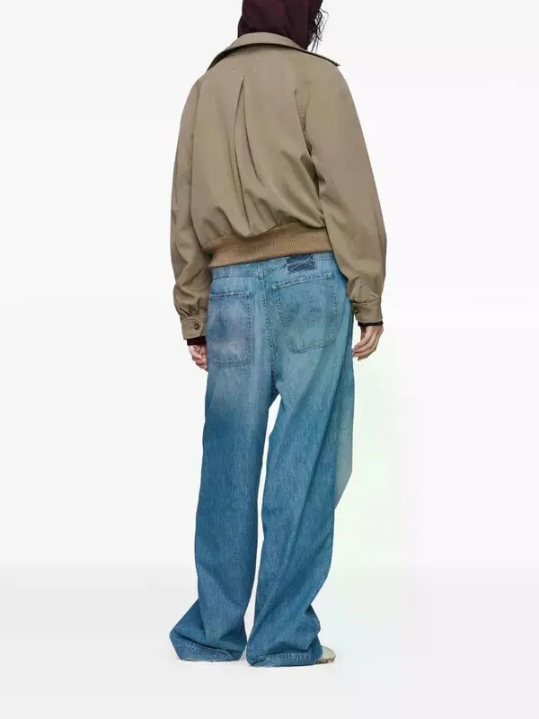 MAISON MARGIELA Virgin Wool Bomber Jacket - Grey
