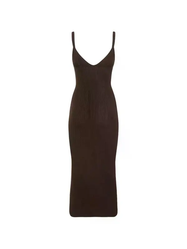 Michael Kors Thin-straps V-neck Midi Dress