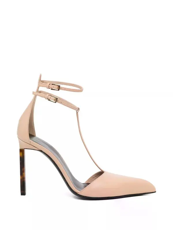 TOM FORD 105mm T-strap Pumps - Neutrals