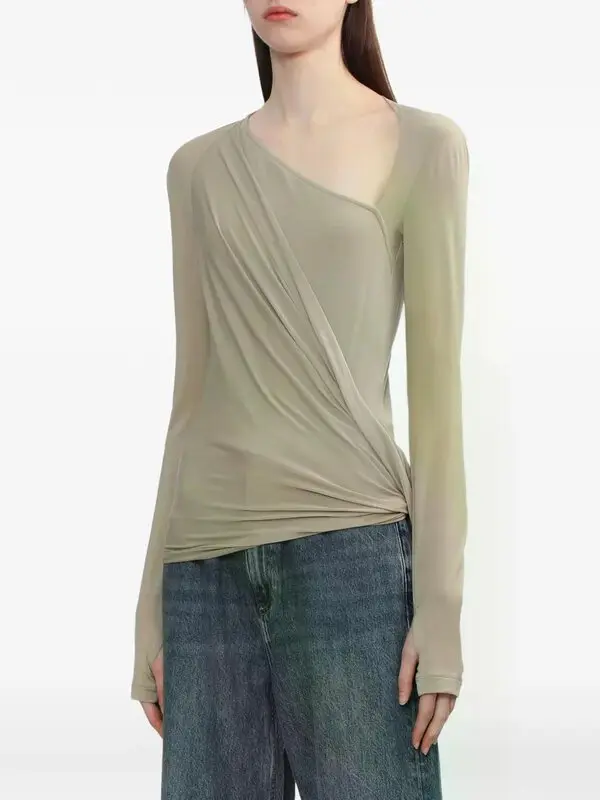 Helmut Lang Asymmetric Draped Top
