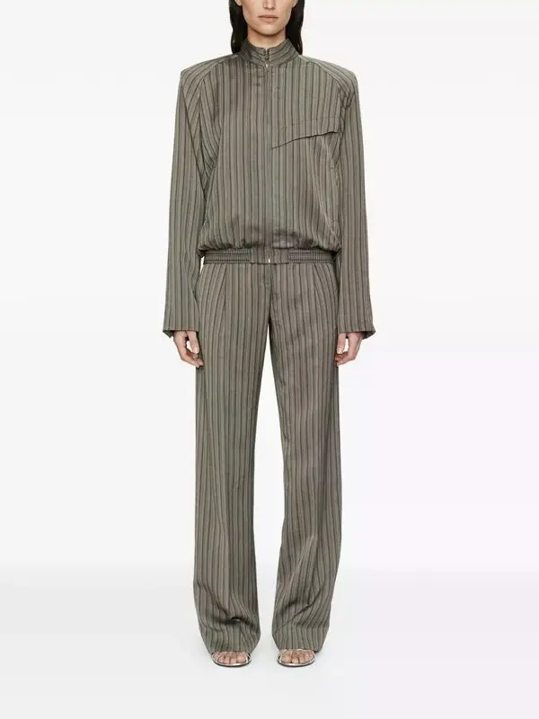 Christopher Esber Striped Bomber Jacket