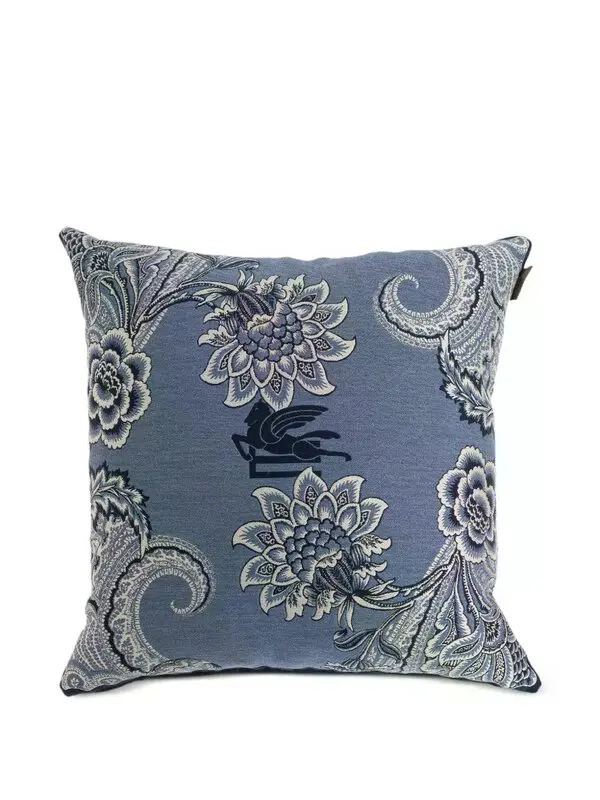 Etro Bloom Cushion - Blue