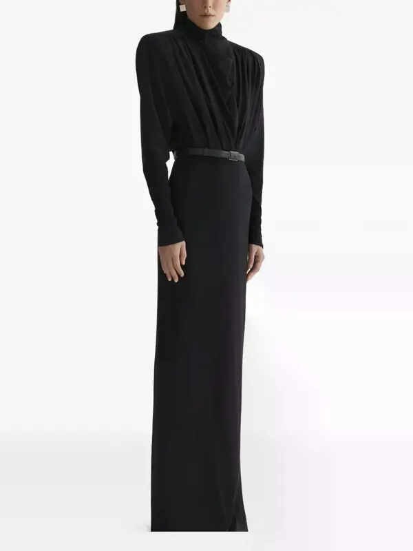 MUGLER Long Sleeve Maxi Dress