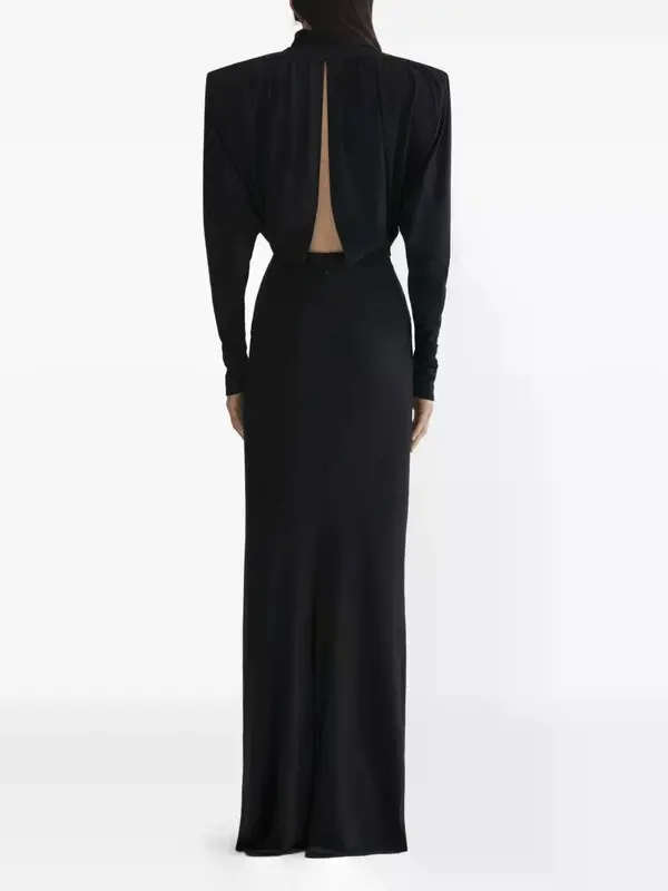 MUGLER Long Sleeve Maxi Dress