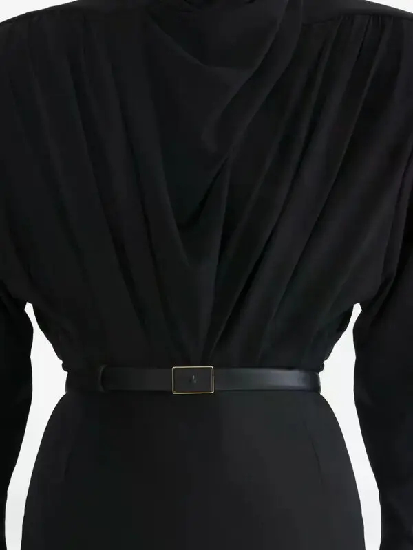 MUGLER Long Sleeve Maxi Dress