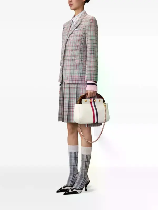 Thom Browne Striped Leather Shoulder Bag