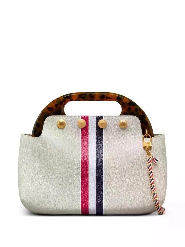 Thom Browne Striped Leather Shoulder Bag