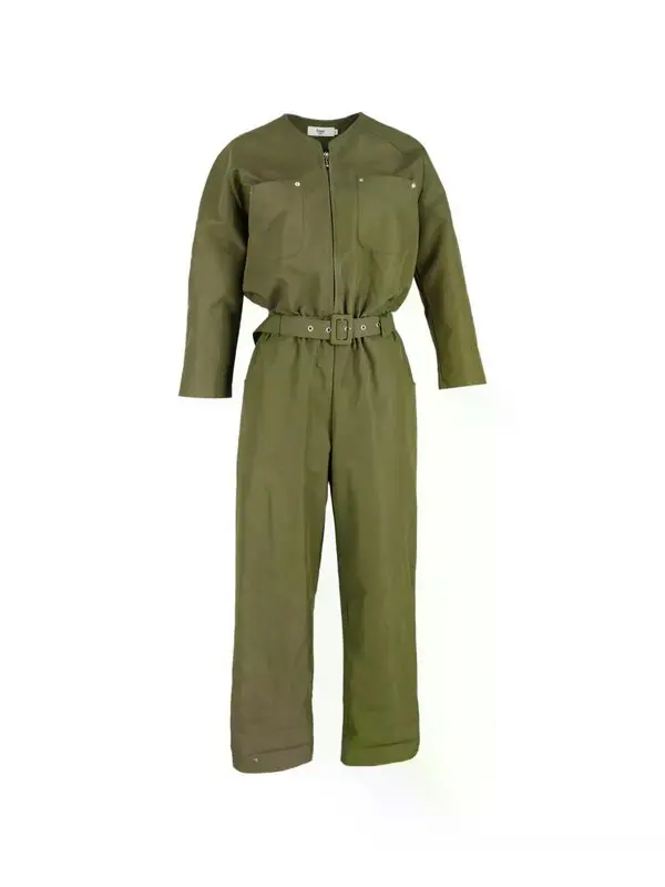 THE FRANKIE SHOP Belted Jumpsuit - Green
