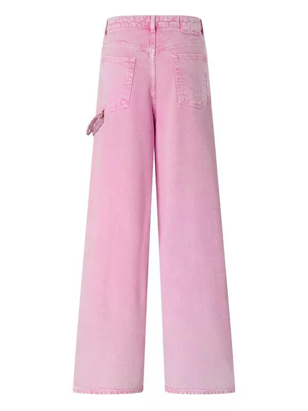 Pinko Knotted Wide-leg Jeans