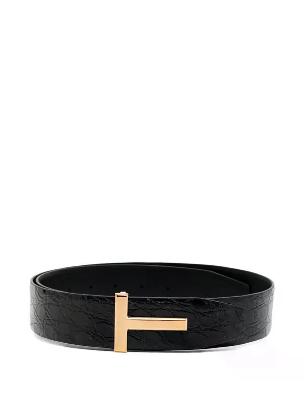 TOM FORD Logo Belt - Black