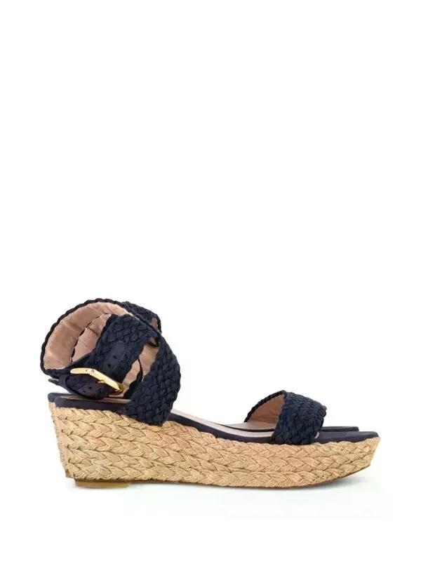 STUART WEITZMAN Braided-strap Heeled Espadrilles