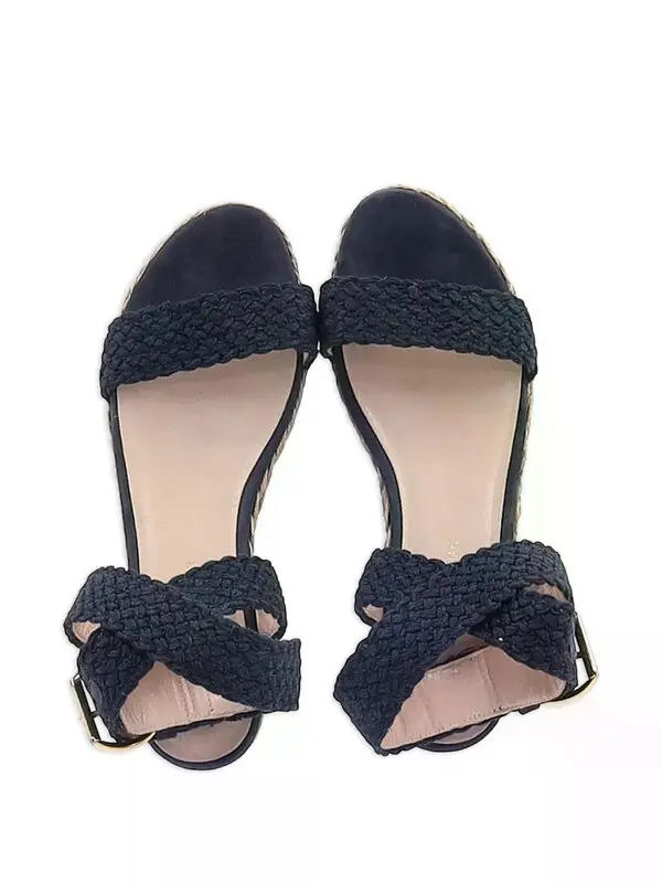 STUART WEITZMAN Braided-strap Heeled Espadrilles