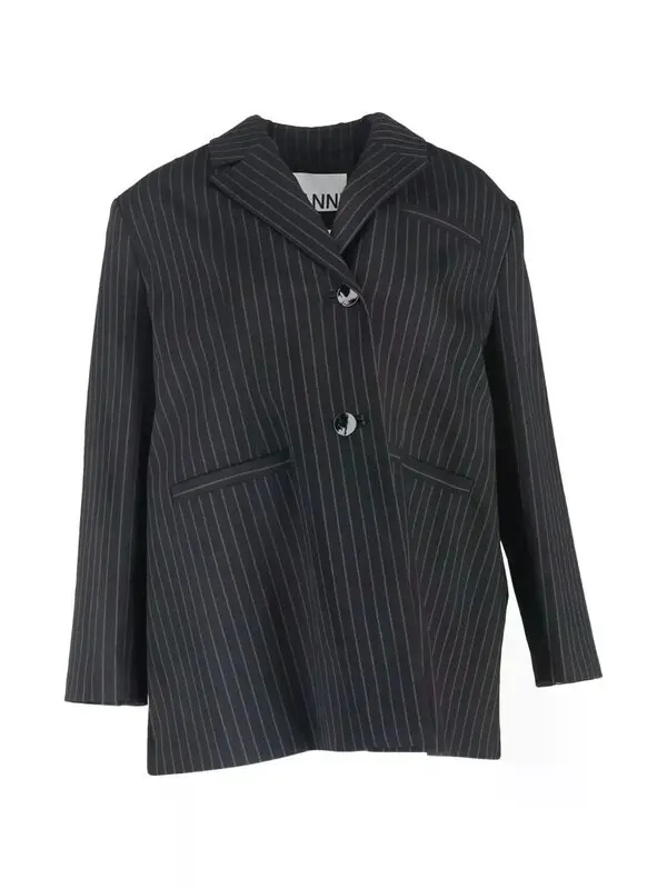 GANNI Pinstriped Blazer