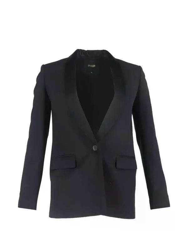 Maje Single-button Shawl-collar Blazer