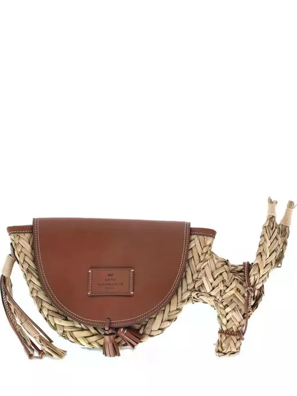 ANYA HINDMARCH Donkey Raffia Shoulder Bag