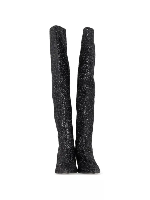 ALEXANDER WANG Viola Slouch Glitter Boots