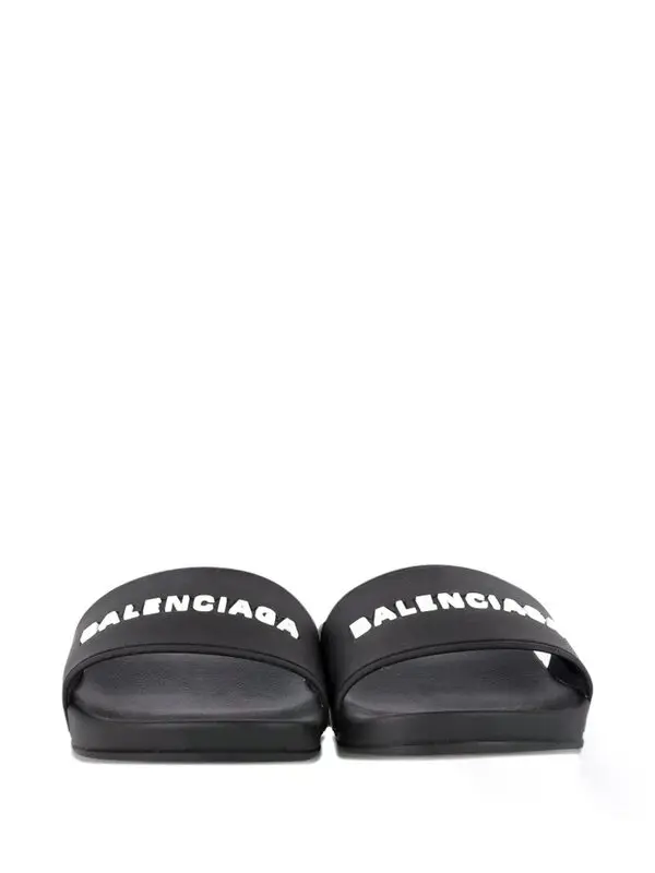 Balenciaga Logo Moulded-footbed Slides