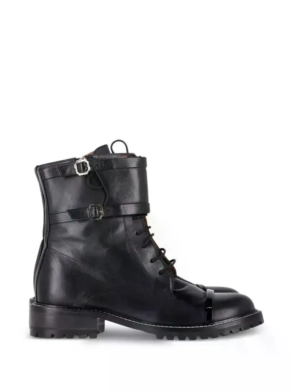 MALONE SOULIERS Leather Combat Boots