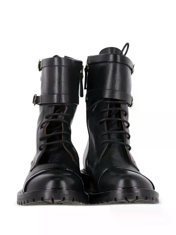 MALONE SOULIERS Leather Combat Boots
