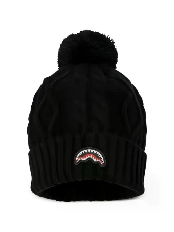 SPRAYGROUND Pom-pom Beanie - Black