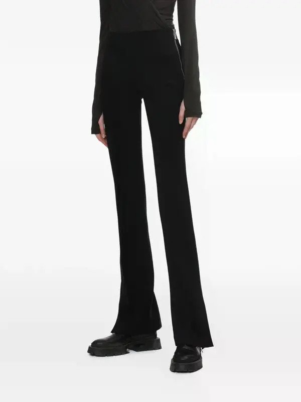 Helmut Lang Zip-detail Flared Trousers