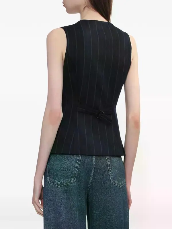 Rag & Bone Pinstripe Sleeveless Gilet